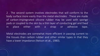 Principles of Application Low frequency currents | PPTX