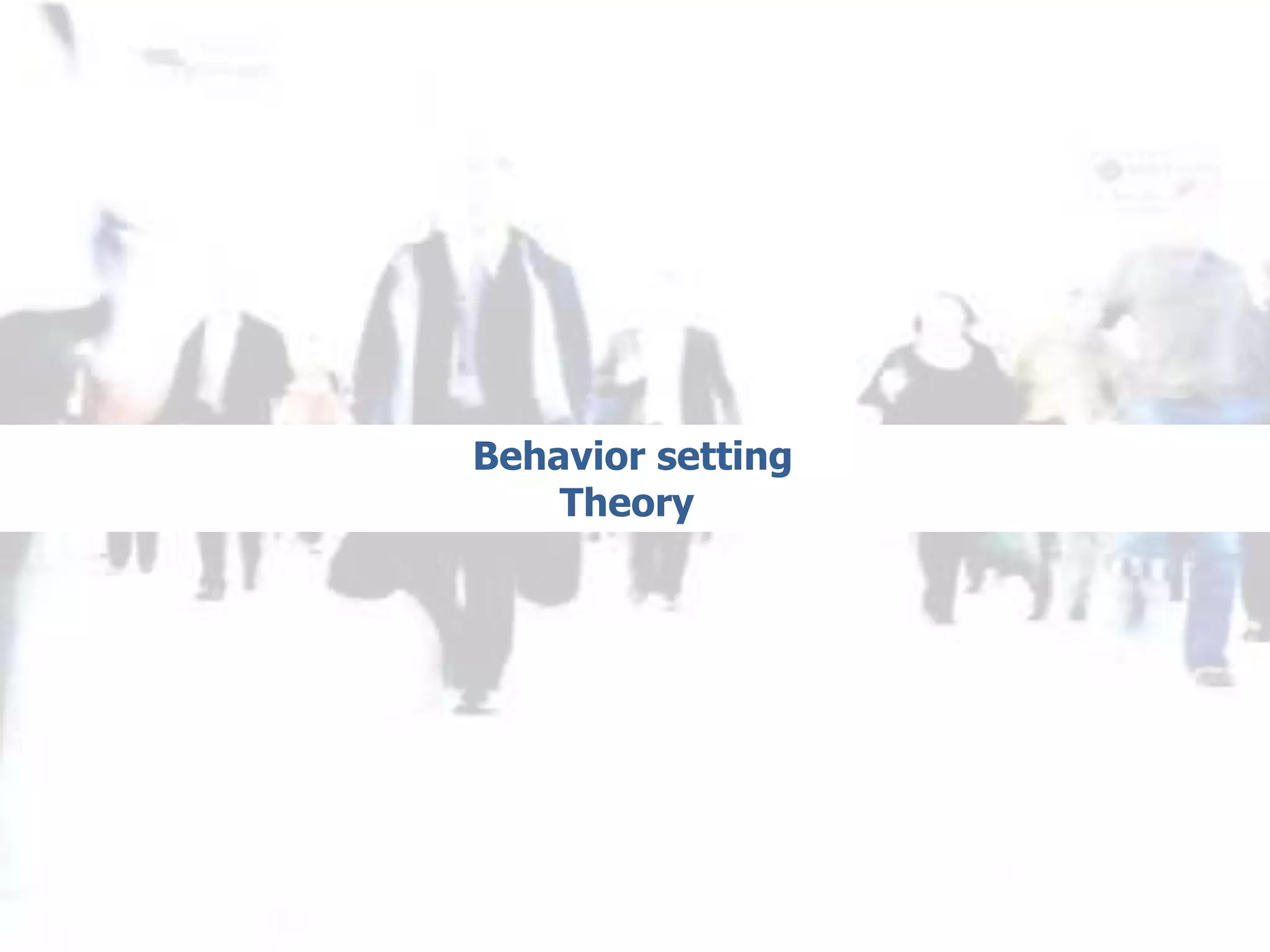 Behavior setting | PPTX