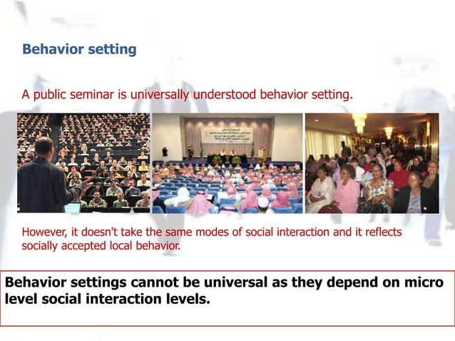 Behavior setting | PPTX | Environment | Science