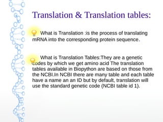 BioPython | ODP | Programming Languages | Computing