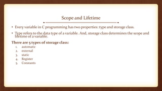 C- language Lecture 6 | PPT