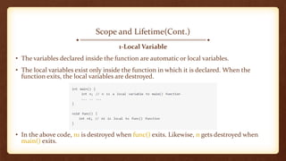 C- language Lecture 6 | PPT