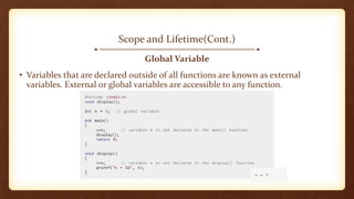 C- language Lecture 6 | PPT