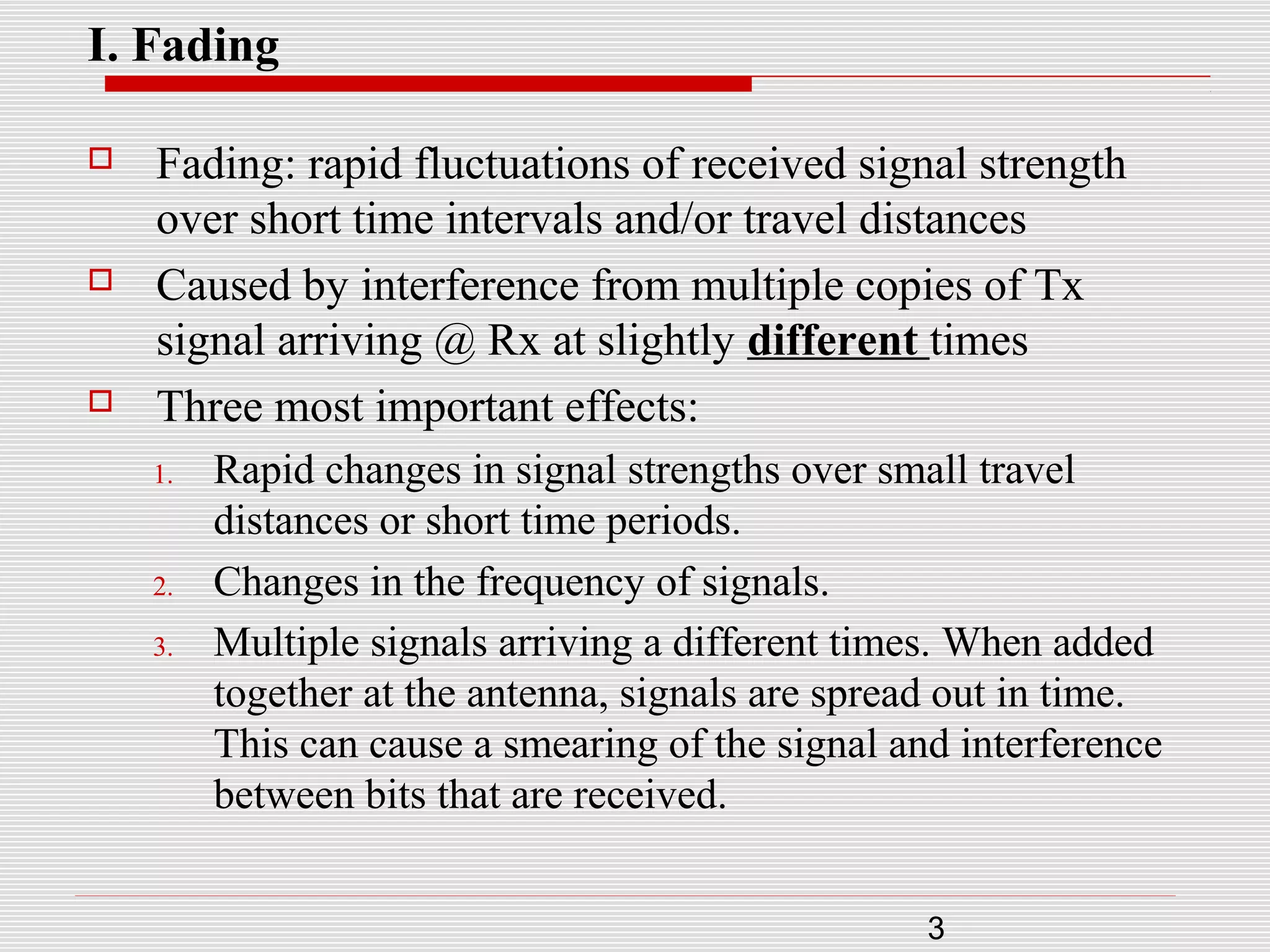mobile radio propagation and fading | PPT