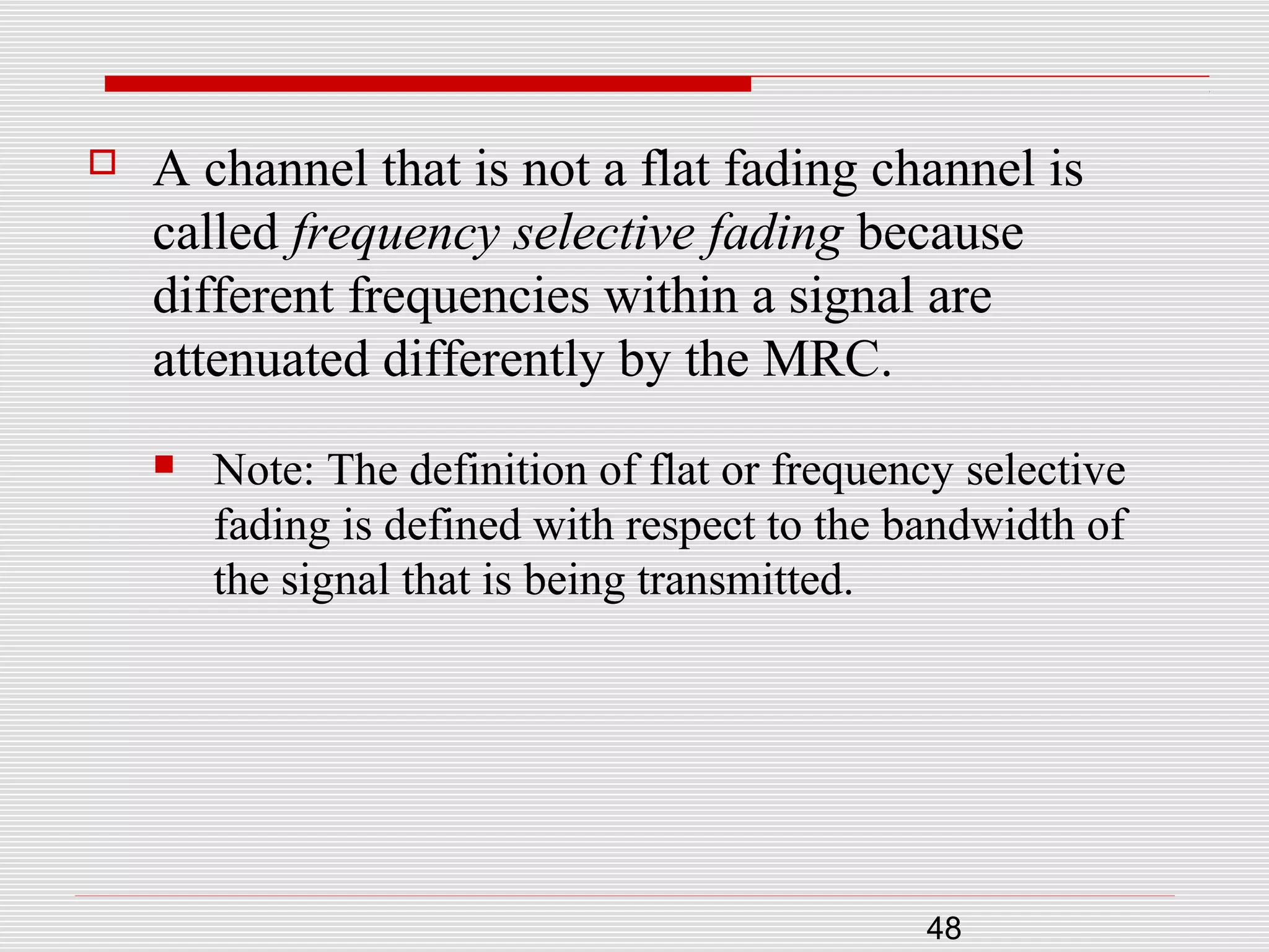 mobile radio propagation and fading | PPT
