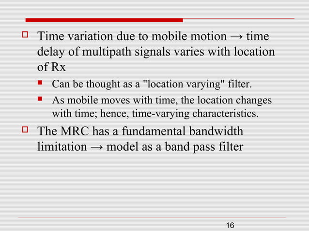 Mobile Radio Propagation And Fading Ppt