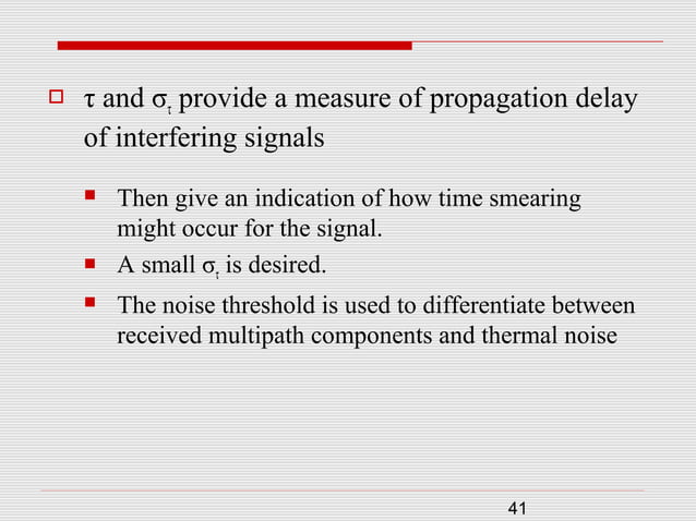 Mobile Radio Propagation And Fading Ppt