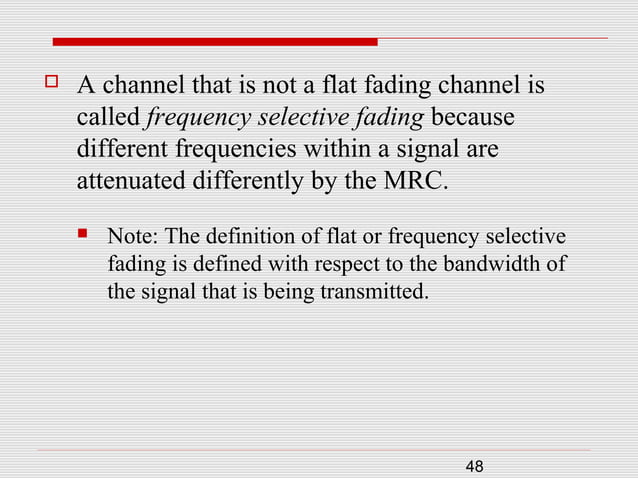 Mobile Radio Propagation And Fading Ppt