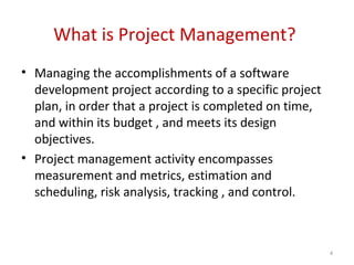 Software Engineering (Project Management ) | PPT