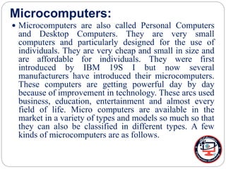 Classification of computer | PPTX