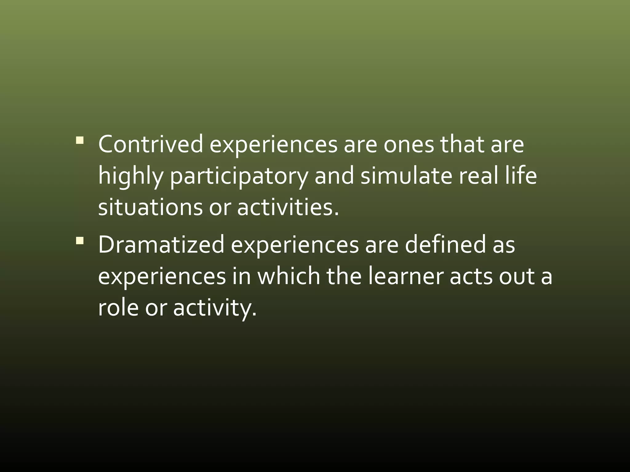 Lecture 6 2- edgar dale s cone of experience | PPT