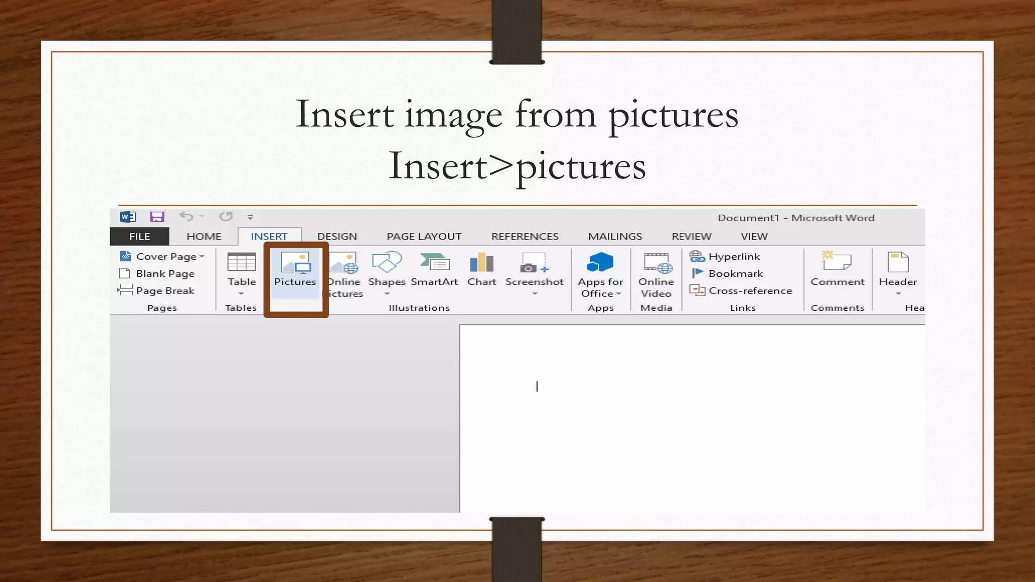Inserting and modifying images in MS Word | PPTX | Desktop Publishing | Computer Software and ...