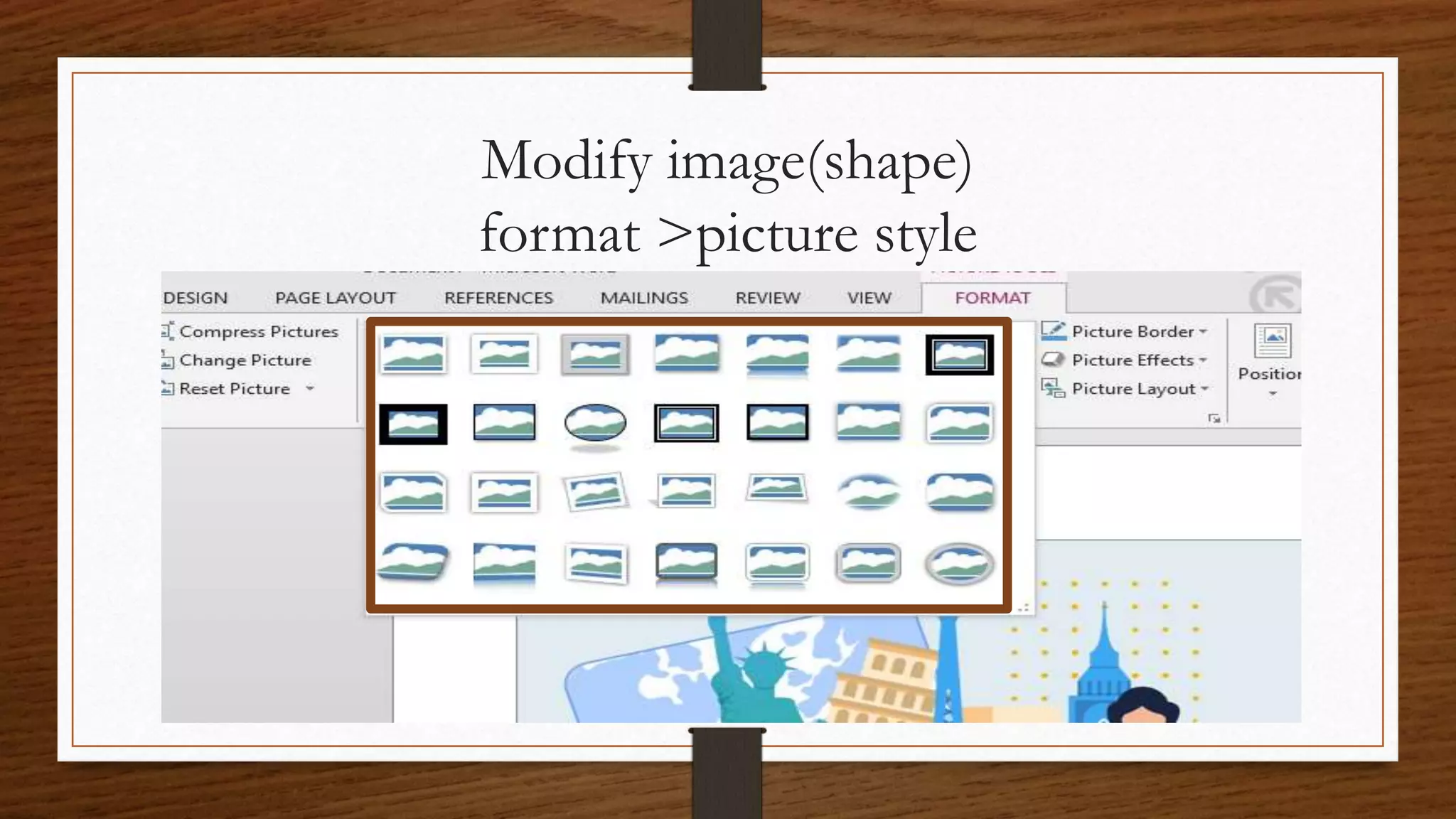 Inserting and modifying images in MS Word | PPTX | Desktop Publishing | Computer Software and ...