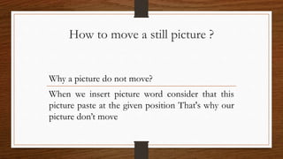 Inserting and modifying images in MS Word | PPTX