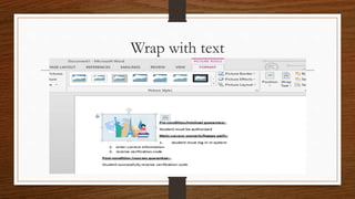 Inserting and modifying images in MS Word | PPTX