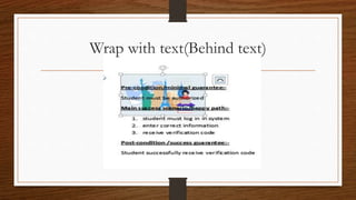 Inserting and modifying images in MS Word | PPTX | Desktop Publishing | Computer Software and ...