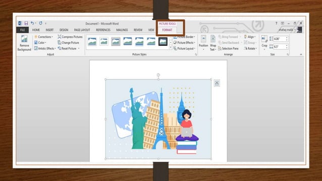 Inserting and modifying images in MS Word | PPTX | Desktop Publishing | Computer Software and ...