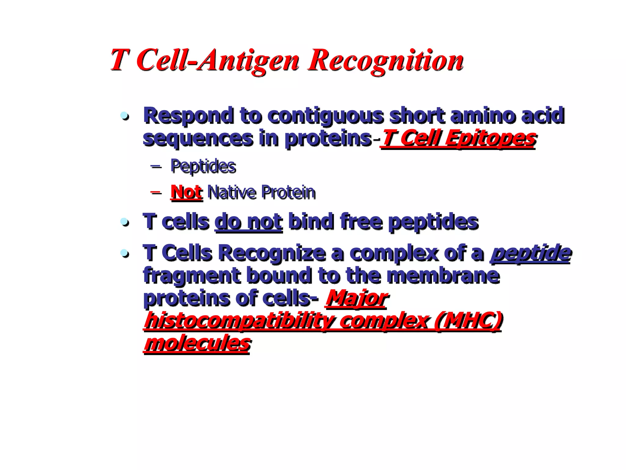 Antigen Recognition | PPT