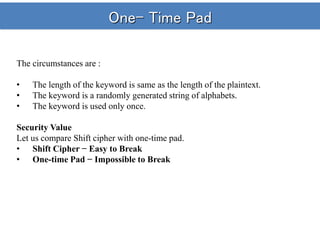 Caesar Cipher , Substitution Cipher, PlayFair and Vigenere Cipher | PDF