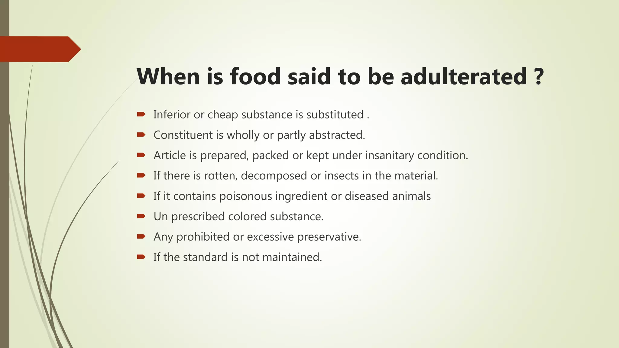 Food additives; its health hazards Food Adulteration | PPT