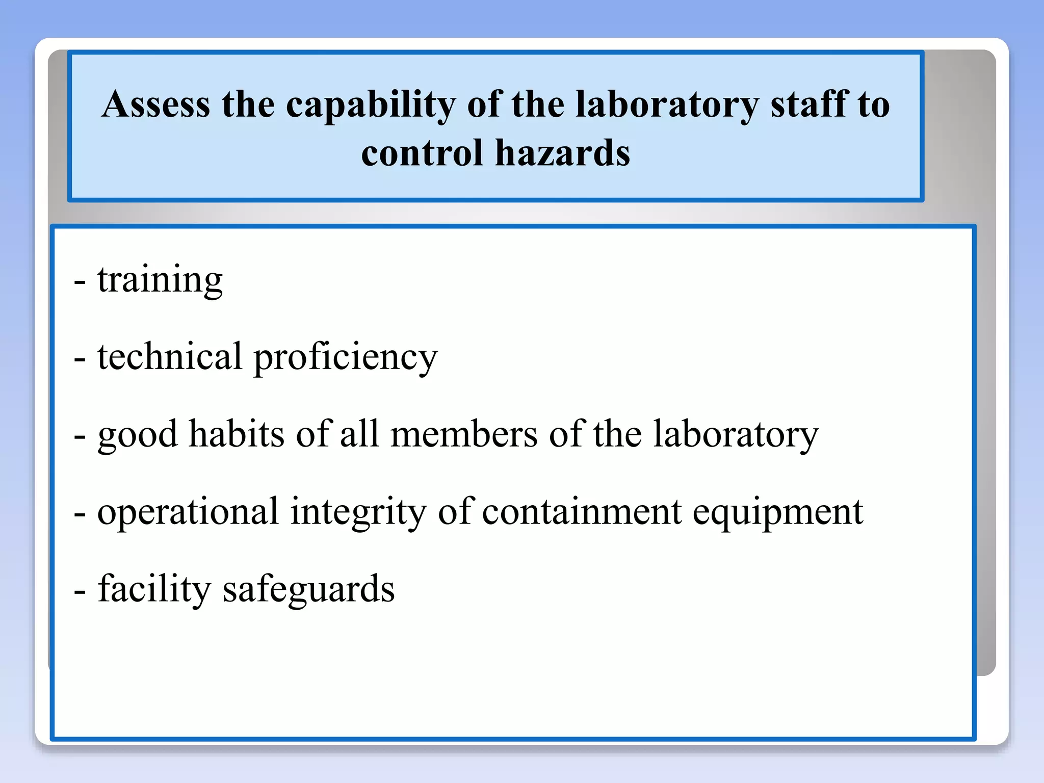 Lecture 6: biorisk management system | PPTX