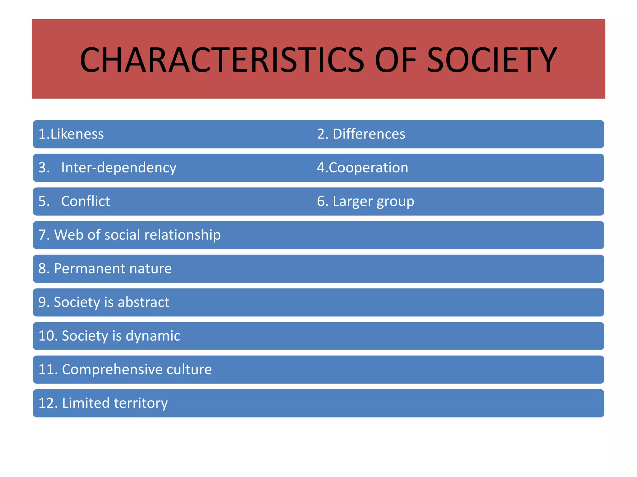 Lecture 6. Society