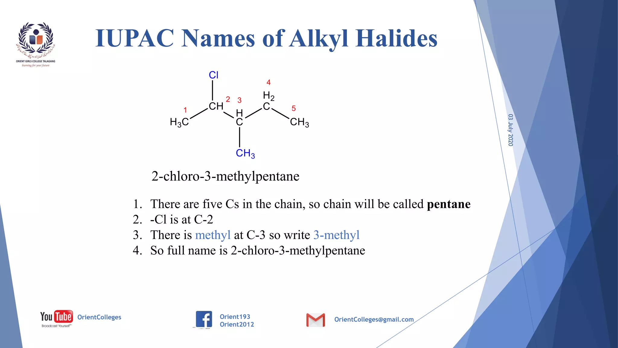 Nomenclature of Alkyl Halides | PDF