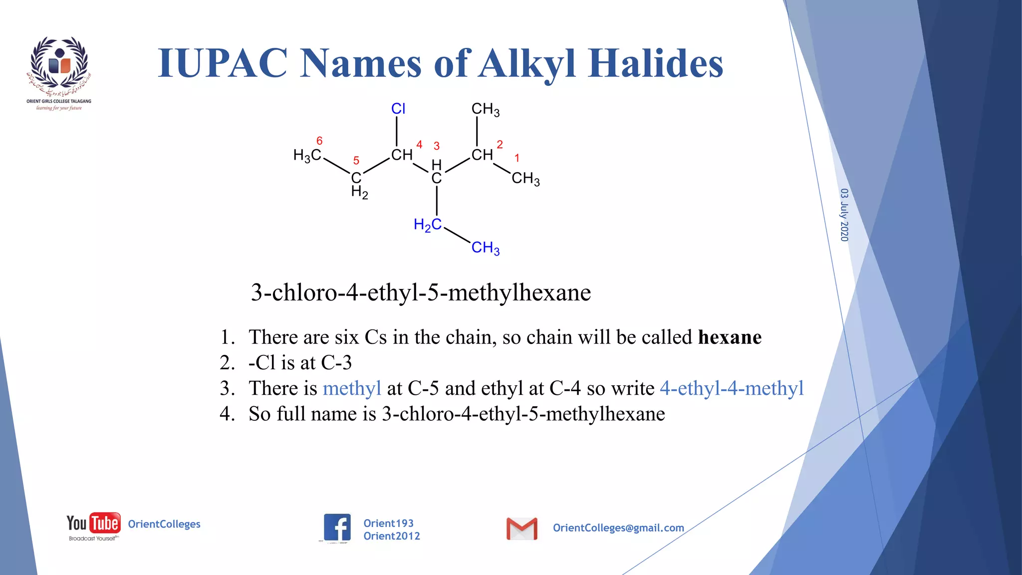 Nomenclature of Alkyl Halides | PDF