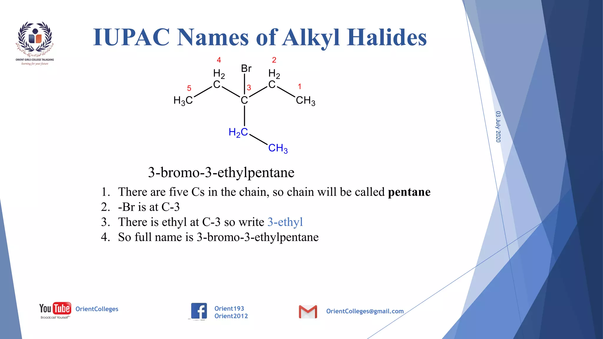 Nomenclature of Alkyl Halides | PDF