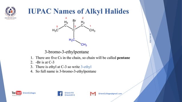 Nomenclature of Alkyl Halides | PDF