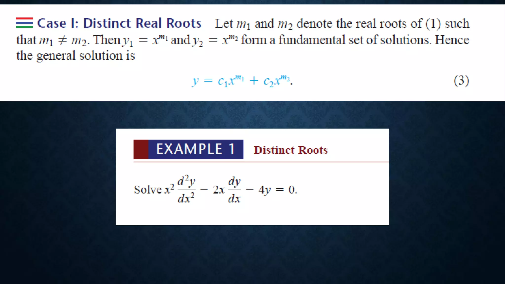 Cauchy Euler Equation Ppt
