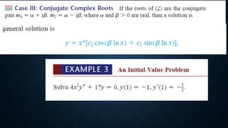 Cauchy-Euler equation | PPT