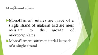 SURGICAL SUTURES | PPTX