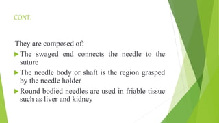 SURGICAL SUTURES | PPTX