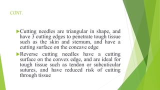 SURGICAL SUTURES | PPTX