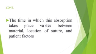 SURGICAL SUTURES | PPTX