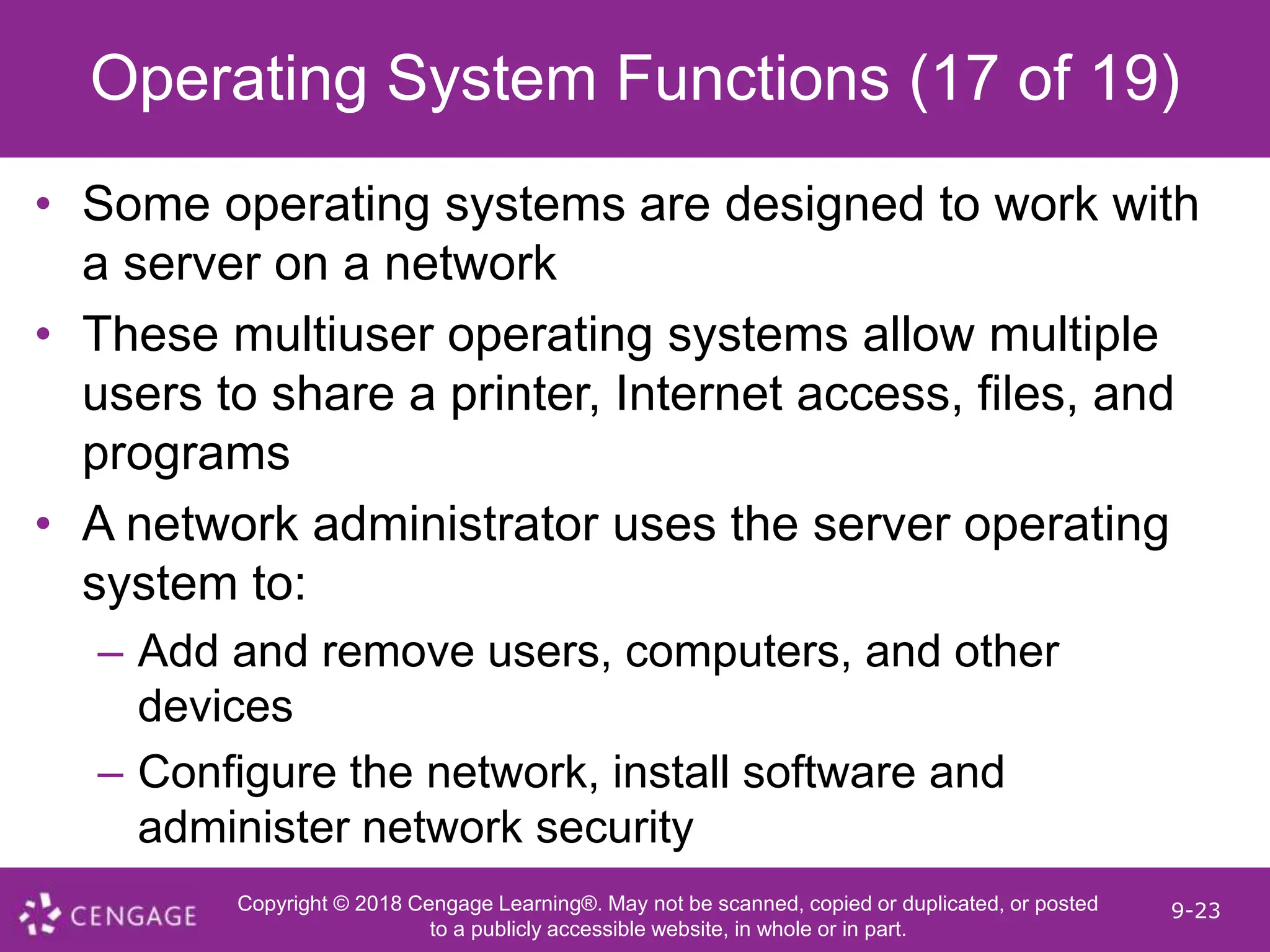 Lecture six- Discovering computers (2018) | PPTX | Operating Systems | Computer Software and ...