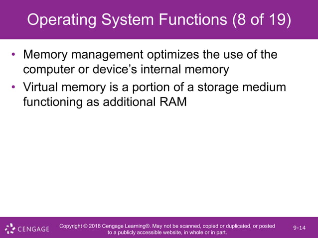 Lecture Six Discovering Computers 2018 Pptx Operating Systems Computer Software And