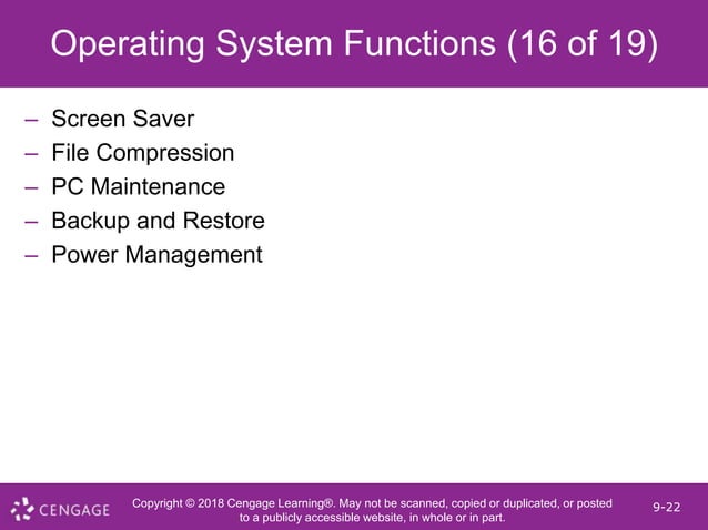 Lecture six- Discovering computers (2018) | PPTX | Operating Systems | Computer Software and ...
