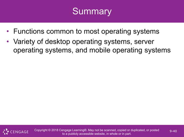 Lecture six- Discovering computers (2018) | PPTX | Operating Systems ...