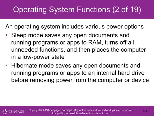 Lecture six- Discovering computers (2018) | PPTX | Operating Systems | Computer Software and ...