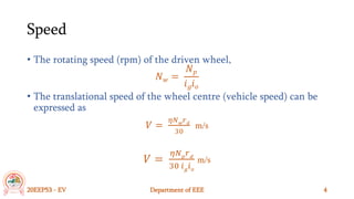Electric Vehicle Power Transmission Characteristics | PDF