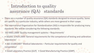 Quality assurance in the laboratories. ppt | PDF