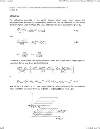 Concept of Computational Fluid Dynamics Material | PDF