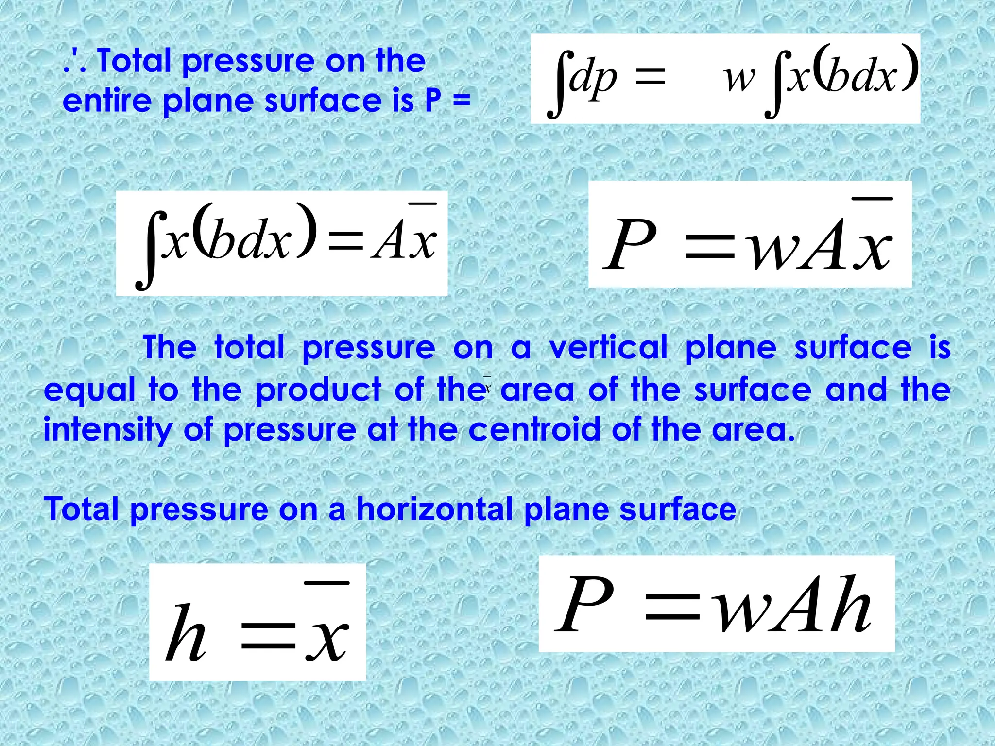 HYDROSTATIC LAW OF FORCE OF A FLUID PARTICLES | PPTX