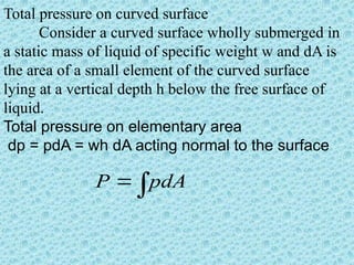 HYDROSTATIC LAW OF FORCE OF A FLUID PARTICLES | PPTX
