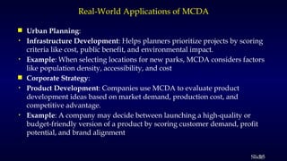 MCDA Multi Criteria Decision Analysis.pptx