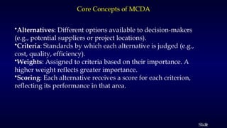 MCDA Multi Criteria Decision Analysis.pptx
