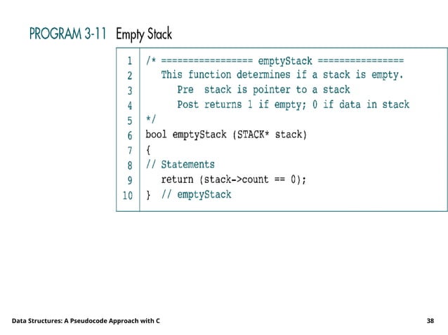 Stack operation in data structure in c language | PPT