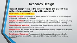 Research Design , Business Research Method , Research Variablespptx | PPT
